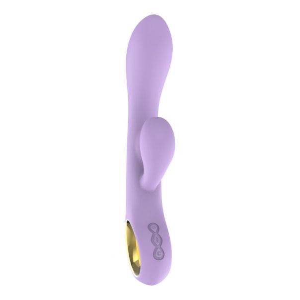 Premium zeka vibrator sa zlatnim prstenom CRNI