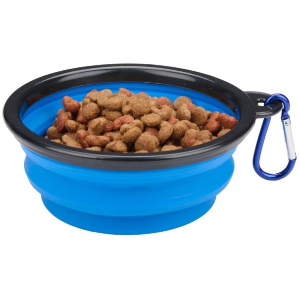 PET TREATMENT Sklopiva činija za pse plava 350 ml