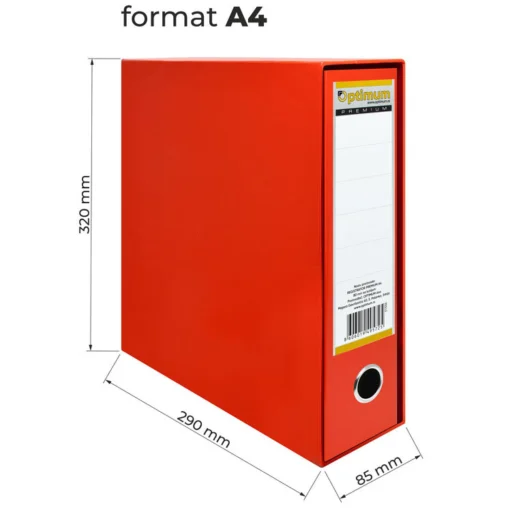 Registrator Premium A4 85 mm crveni Optimum
