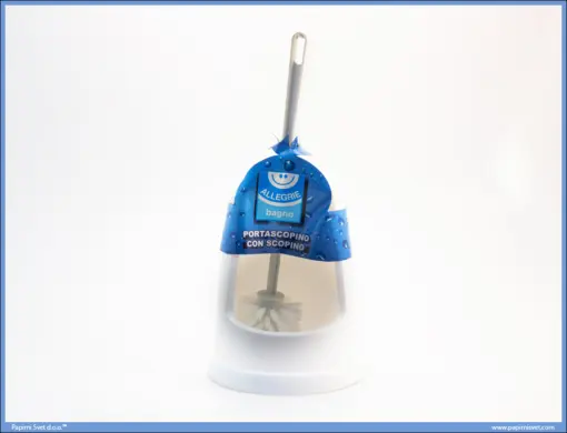 Četka za WC šolju plastična bela