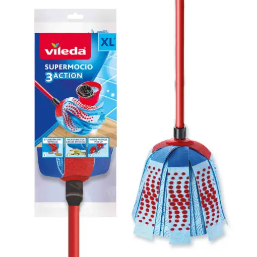 VILEDA Mop sa drškom za brisanje podova Supermocio 3Action