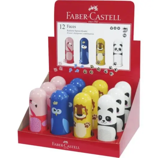 Zarezač + Gumica FACES 583513, Faber-Castell