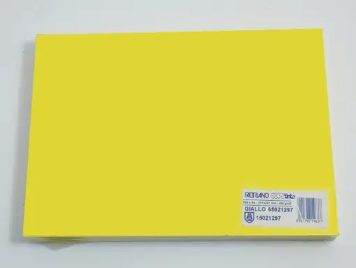 Karton u boji A4 1/100, 200gr ŽUTI/GIALLO, Fabriano
