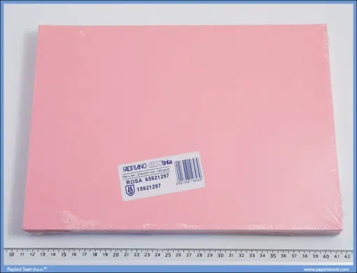 Karton u boji A4 1/100, 200gr ROSA – PINK, Fabriano