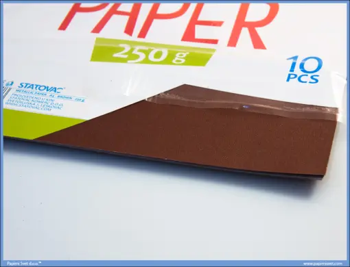 Karton papir 250gr METALIK A4 BRAON 1/10, Junior