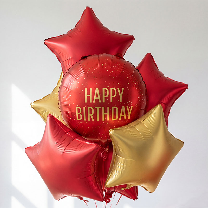 Crveno zlatni bday mix