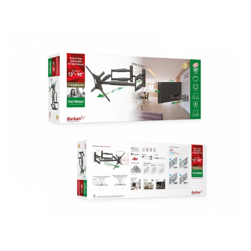 BARKAN BM466XP LCD TV zglobni zidni nosač do 90 inča