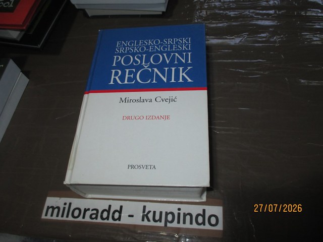 Poslovni rečnik englesko srpski srpsko engleski