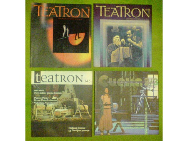 Tri časopisa Teatron, i jedan časopis Scena