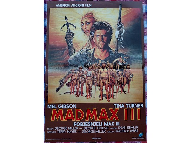 plakat POBJEŠNJELI MAX III (Mel Gibson / Tina Turner)