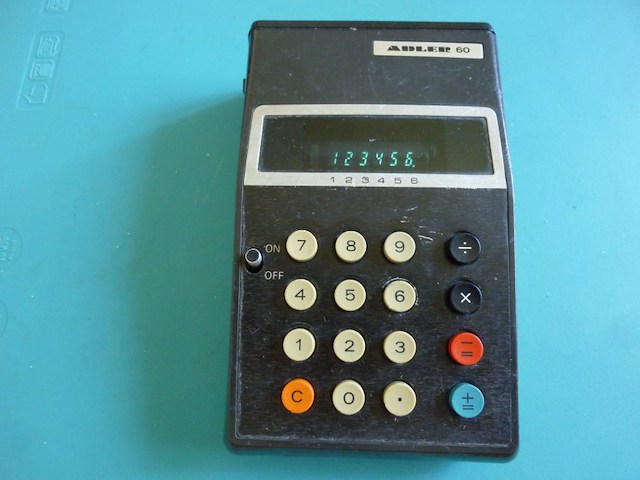 ADLER EC 60 - stari kalkulator iz 1973. godine