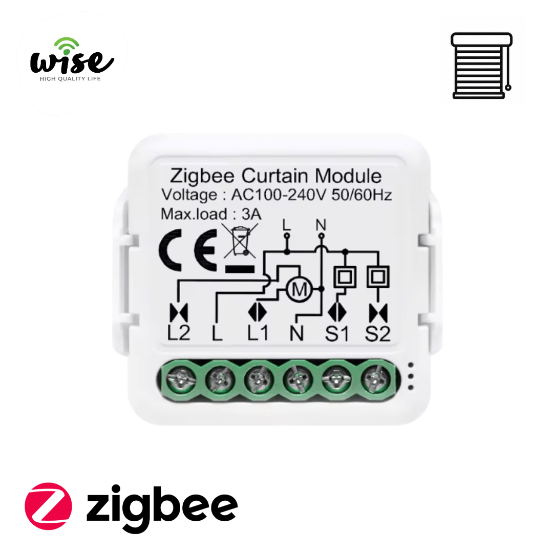 Wise Zigbee pametni modul za
jednu roletnu/zavesu, WSHP04-Z