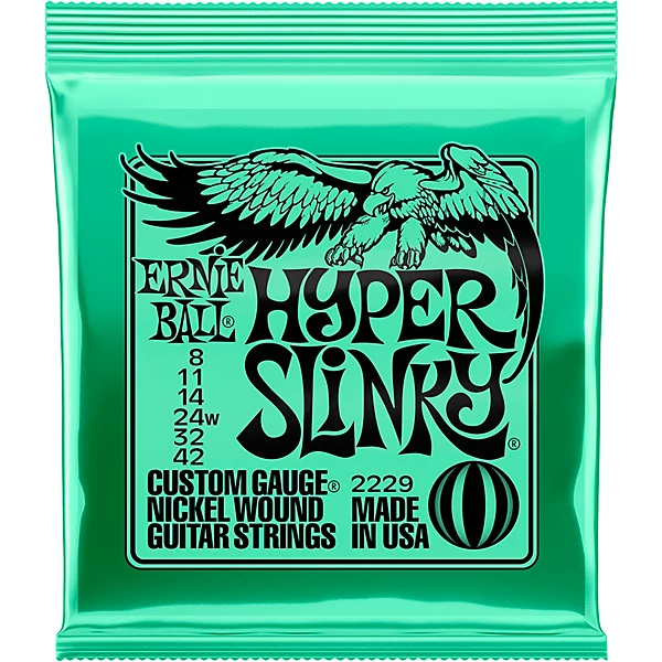 Ernie Ball 2229 Hyper Slinky Nickel-Wound 8-42 Žice za električnu gitaru