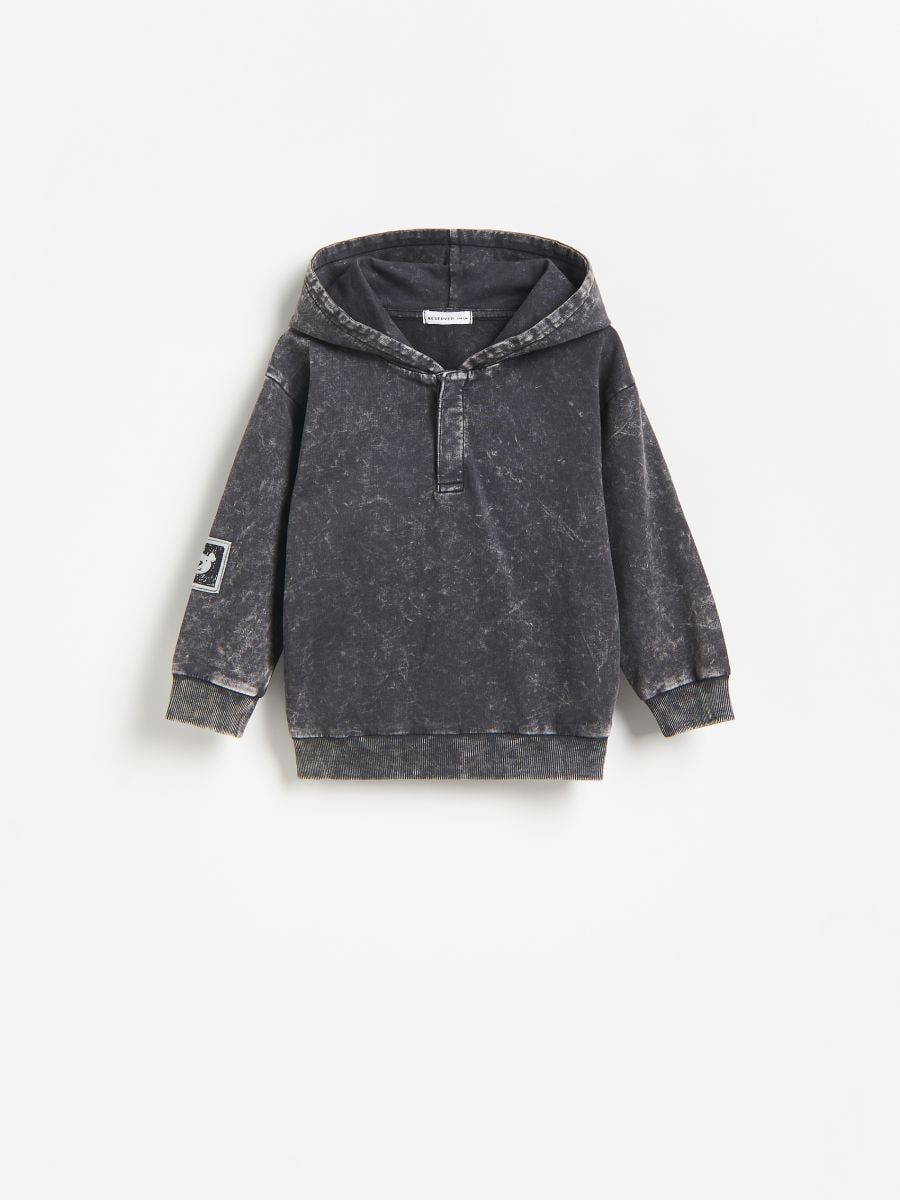 Pamučni longsleeve s kapuljačom