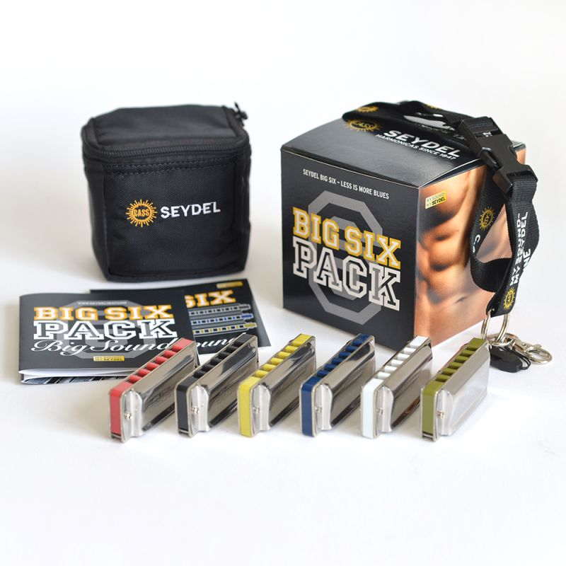 Seydel BIG SIX Color Blues - 6 usnih harmonika sa futrolom