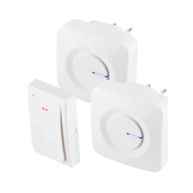 Home Bežicno kucno zvono set 230V, kineticki taster,IP44,melodija 36,domet na otvorenom 100 m