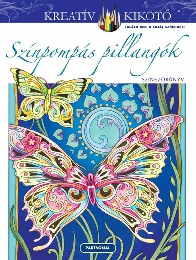 Színpompás pillangók – színezőkönyv