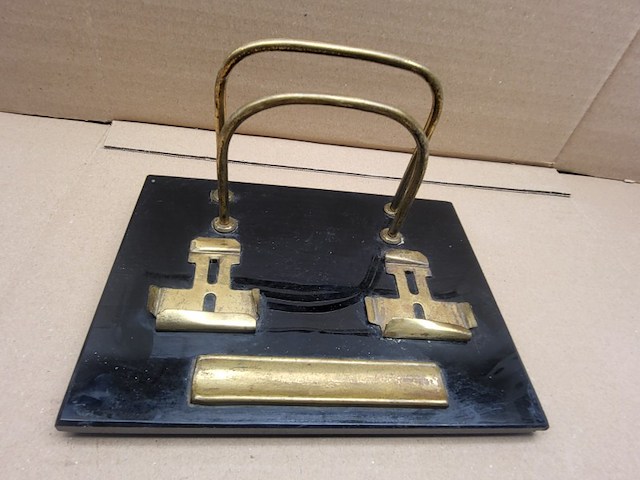 Art Deco stoni držač pisama i kalendara (kraj 1930-ih)