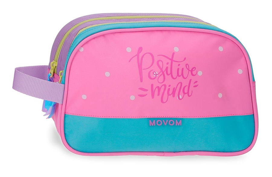 MOVOM POSITIVE MIND DEČIJI NESESER SA 2 PREGRADE – PINK