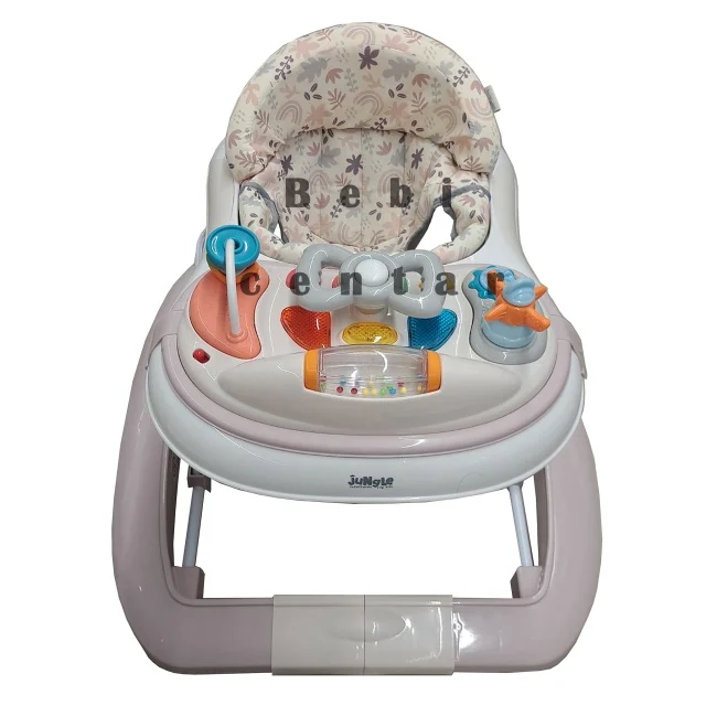 Jungle Klik Klak dubak klackalica za bebe sa igračkama - Pink
