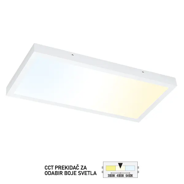 LED PANEL NADGRADNI 600×300 LPA-08-6336P CCT FORMA