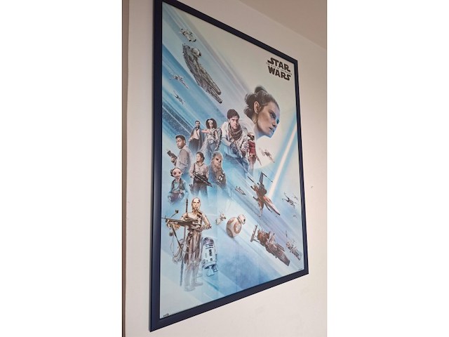 Star Wars poster B1, uramljen
