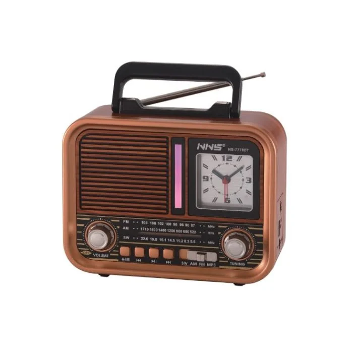Prosto NS-7778BT/B - retro Bluetooth radio sa ugrađenim satom
