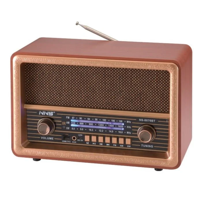 Prosto NS-8076BT retro RGB Bluetooth radio - AM/FM/SW, daljinski upravljač