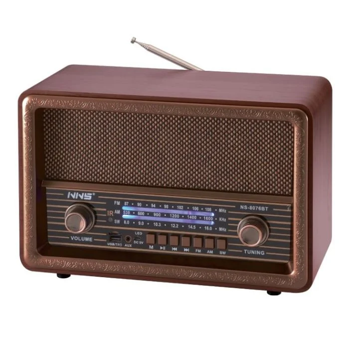 Prosto NS-8076BT/B retro RGB Bluetooth radio - AM/FM/SW, daljinski upravljač