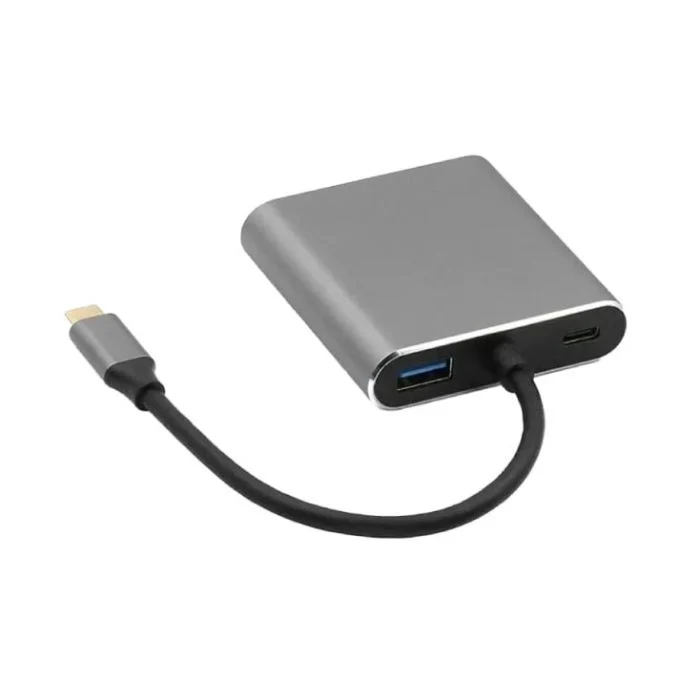 Prosto HUB-USBC1/4 USB-C hub 4u1 - HDMI 4K, VGA, USB 3.0 i PD 60W