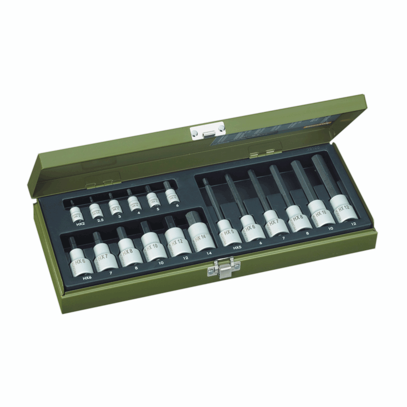 Garnitura nasadnih imbus ključeva 1/4" i 1/2" 18-delna