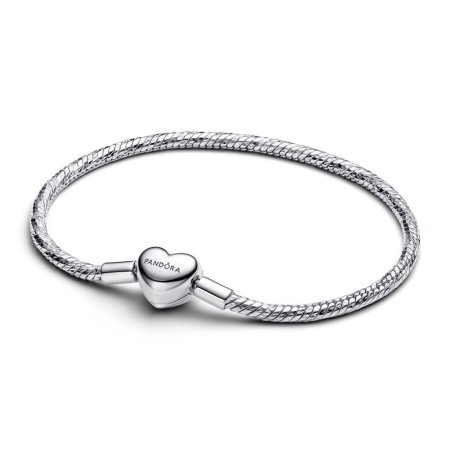 Narukvica Faceted Snake Chain sa kopčom u obliku srca