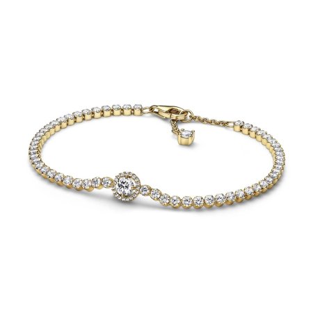 Tennis Halo narukvica od 14k pozlate
