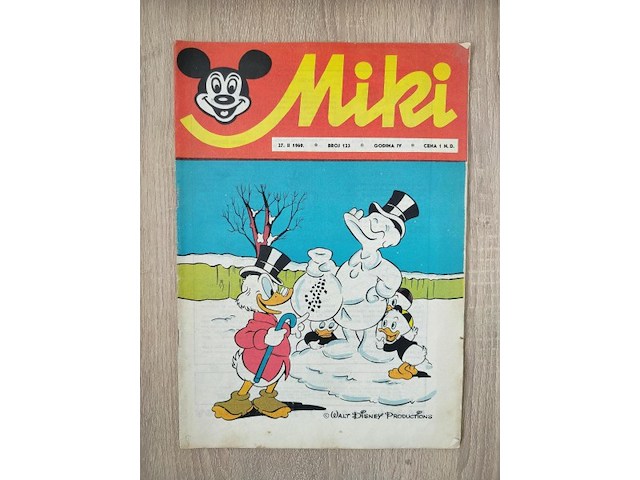 Antikvarni strip revija MIKI broj 123 (27.2.1969)