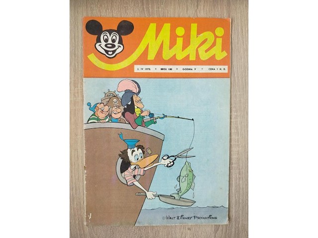 Antikvarni strip revija MIKI broj 180 (2.4.1970)