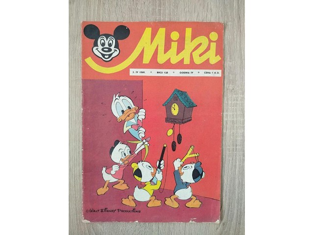 Antikvarni strip revija MIKI broj 128 (3.4.1969)