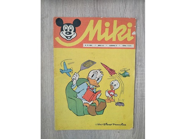 Antikvarni strip revija MIKI broj 33 (5.6.1967)