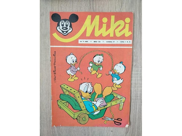 Antikvarni strip revija MIKI broj 136 (29.5.1969)