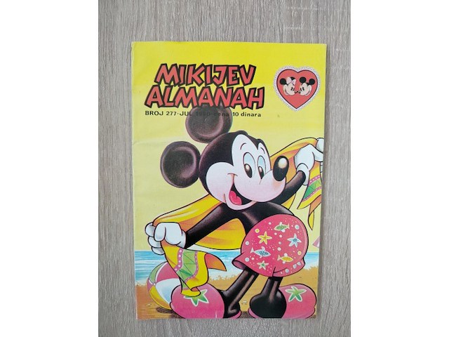 Mikijev almanah broj 277 (Jul 1990) ODLIČAN