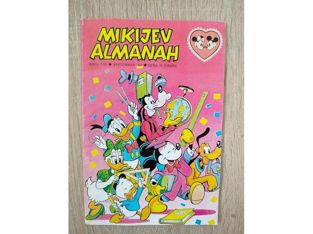 Mikijev almanah broj 279 (Septembar 1990) ODLIČAN