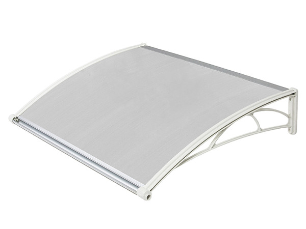 Nadstrešnica Za Vrata 82x120cm Bela Baza Ploča Providna 6mm ( 996 )