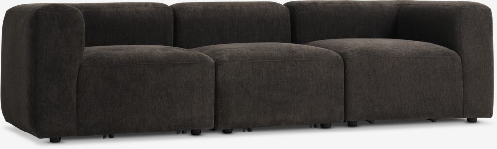 Modularna garnitura SKEJBY 3 os. tamno braon tkanina