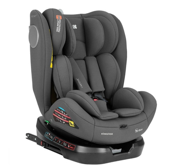 Kikka boo Autosedište 40-150 cm I-Moove 2 I-SIZE ISOFIX Dark Grey KKB00102