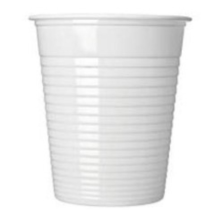 Čaša PVC bela 0.2l 1/100