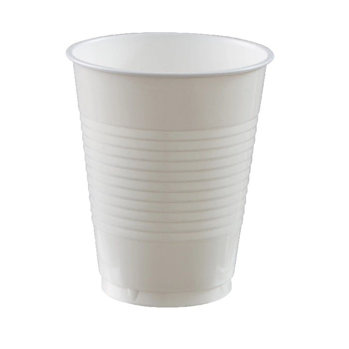 Čaša PVC bela Prefera 0.2l 1/100