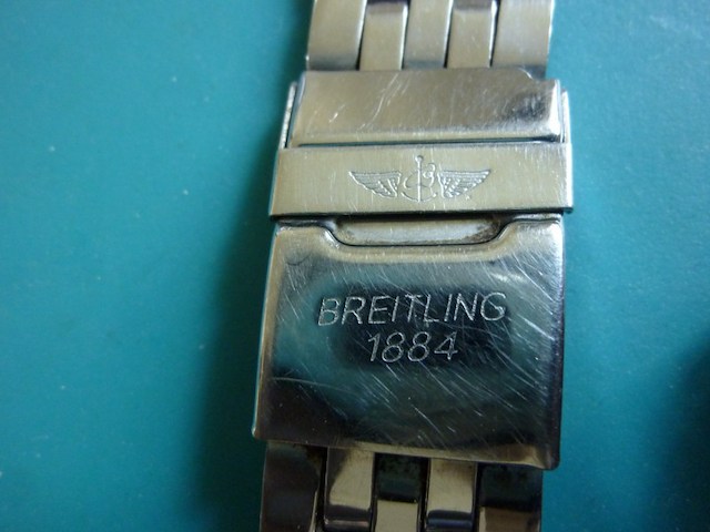 Metalna narukvica za sat sa natpisom Breitling