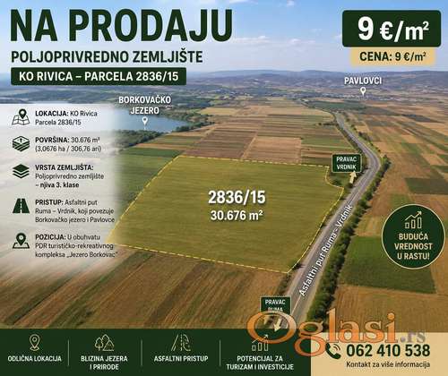 NA PRODAJU – INVESTICIONO ZEMLJIŠTE