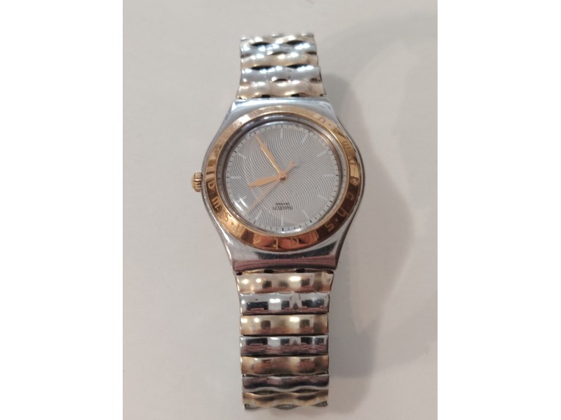 Swatch Irony sat - metalni, srebrno-zlatni, očuvan