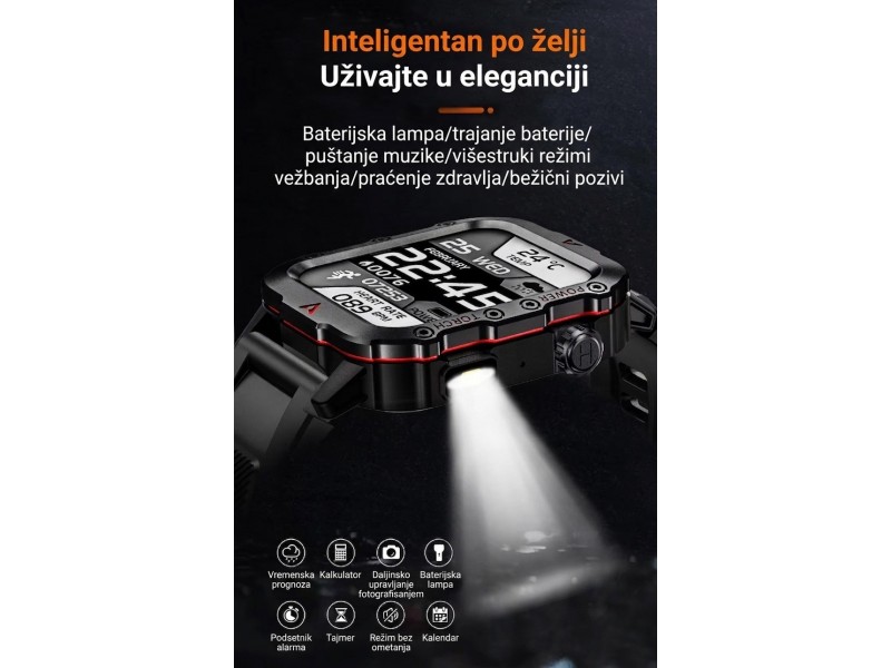 NOVO! Pametni sat Q11 – Bluetooth pozivi + Lampa
