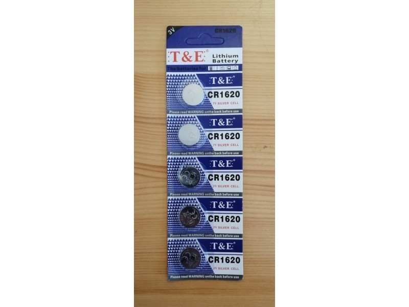 T&E CR1620 litijumska dugmasta baterija 3V (1 kom)